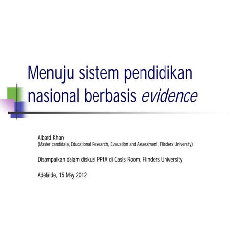 Diskusi pendidikan ppia | PDF