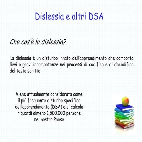 La dislessia | PPTX