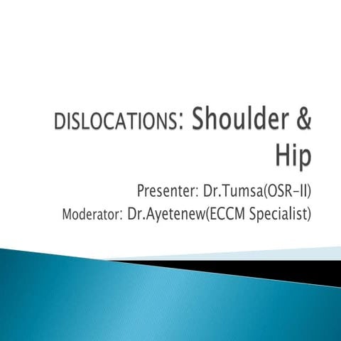 DISLOCATIONS,Emegency Care.pptx