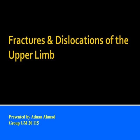 Dislocations of the Upper Extremity .pptx