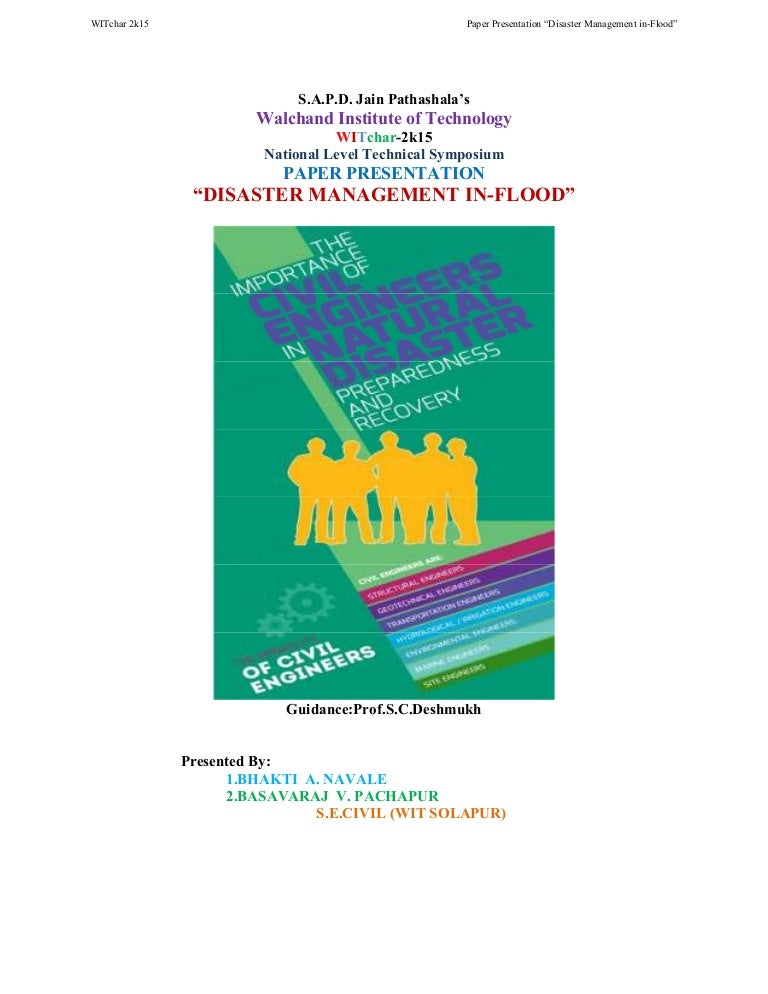 Disaster management Flood