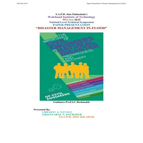 Disaster management Flood | PDF