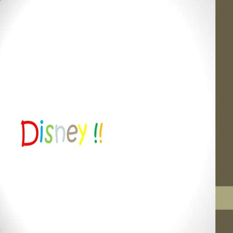 Disney !! | PPT