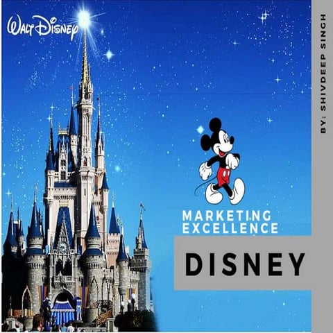 Disney- Market Excellence Case Study (Shivdeep Singh IIT BHU) | PPTX