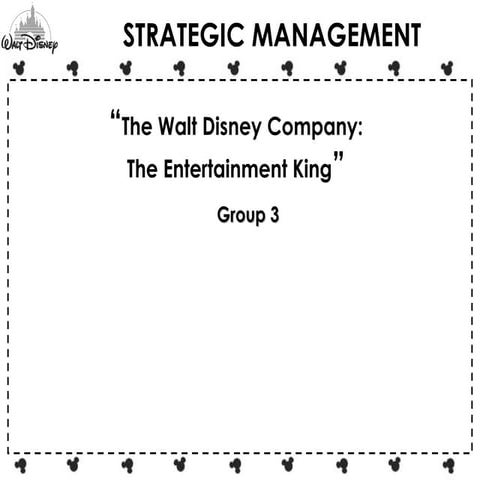 Strategic Planning : Disney | PPT