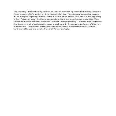 Disney company | DOCX