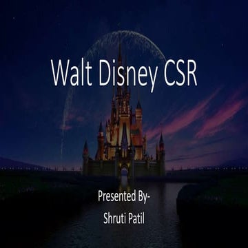 Disney CSR | PPTX