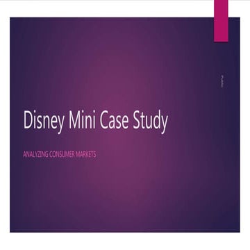 Disney mini case study | PPT