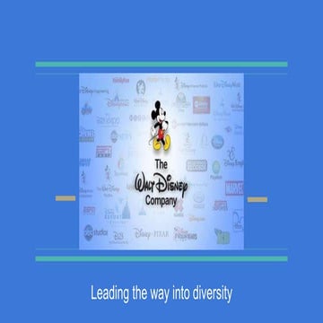 Disney: Leading the Way Into Diversity | PPTX