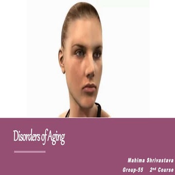 Disorders of aging | PPT