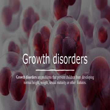 Disorders of growth | PPTX
