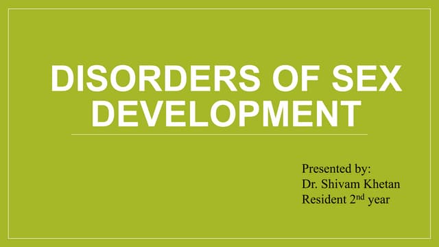 Approach to DSD (Ambiguous genitalia) | PPTX