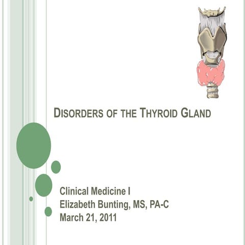 Disorders of the Thyroid Gland | PPTX