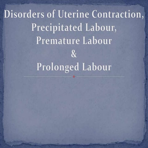 Precipitate labour | PPTX