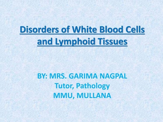Wbc & platelets anomalies | PPTX | Blood Disorders | Diseases and Conditions