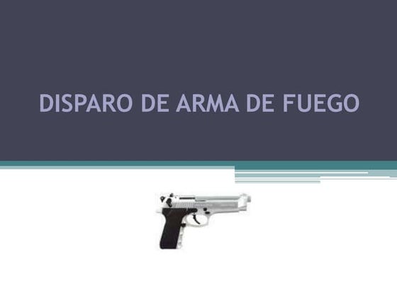 Fenomenos Fisicos Y Quimicos En El Disparo De | PPT