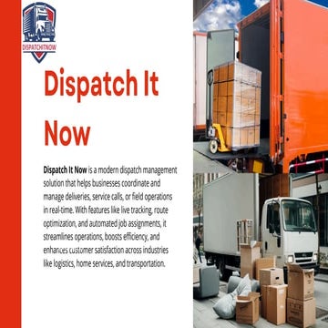 Real-Time Smart Dispatching it now System | PDF