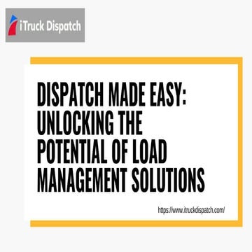 Dispatch Made Easy: Unlocking the Potential of Load Management ...