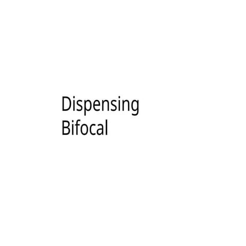 Ophthalmic dispensing | PPTX