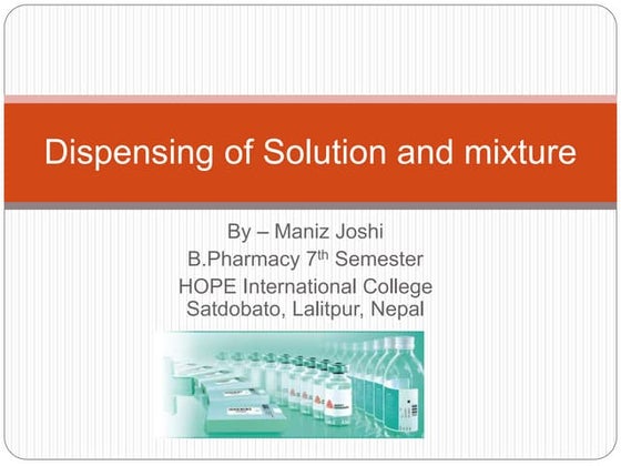 Separation of Mixtures | PPT | Chemistry | Science