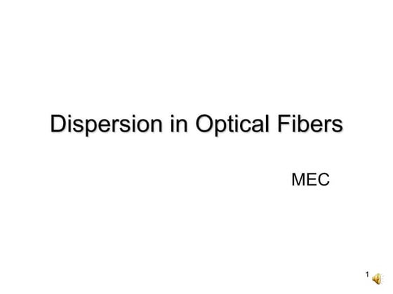 Losses in optical fiber | PPT