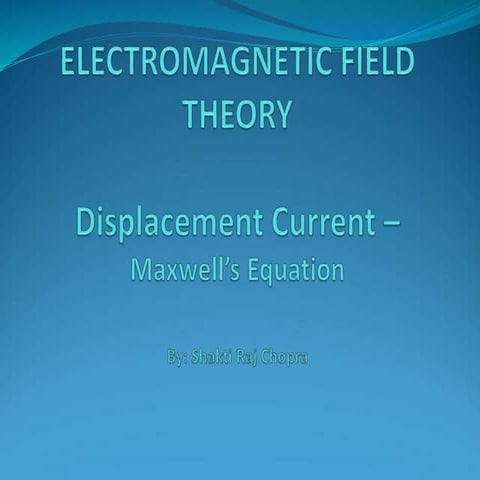 Displacement Current updated Copy.ppt