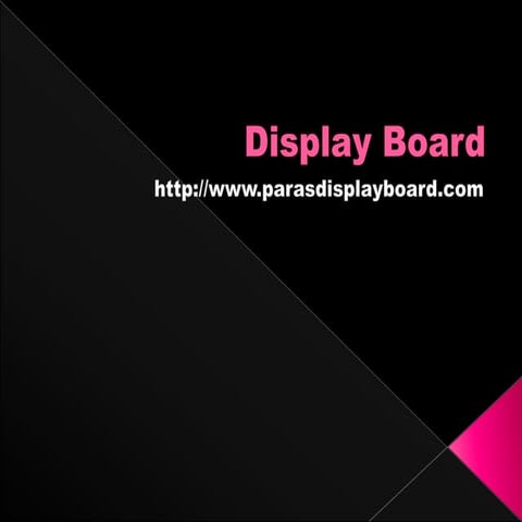Display board | PPTX