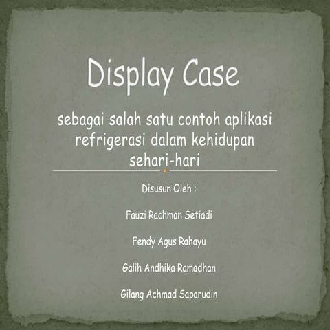 Display case | PPTX
