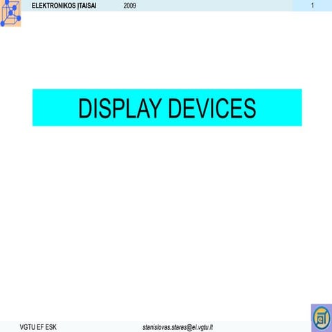 Display devices | PPT