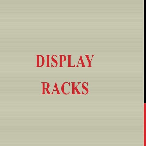 Display racks | PPTX