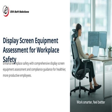 Display Screen Equipment Assessment for Workplace Safety | PPTX
