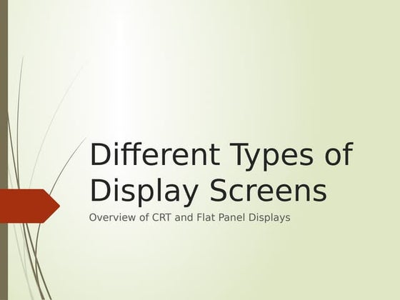 Video display devices | PPT