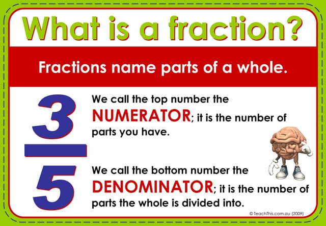 Fractions lesson 1 introduction | PPT