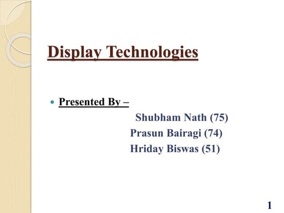 LCD Display | PPT