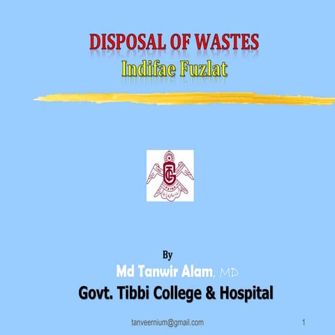 Disposal of waste | PPT