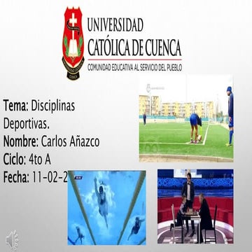 Diapositivas de Disciplinas Deportivas con música | PPTX