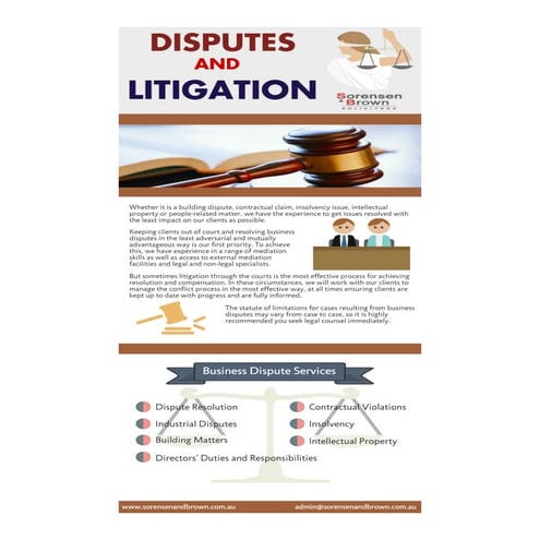 Disputes and Litigation | PDF