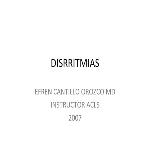 Disrritmias | PPT
