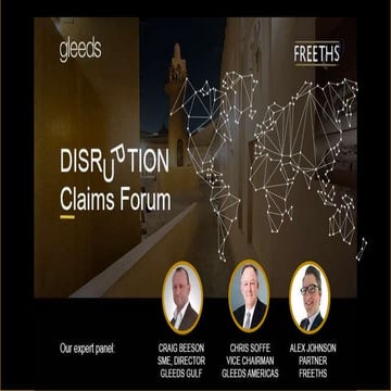 Disruption claims as a result of delay and other factors | PPT