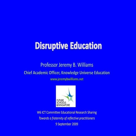 Disruptive Education | PPTX