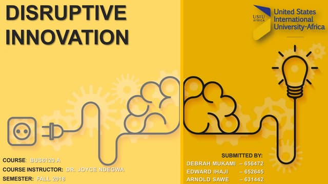 What is disruptive innovation? | PDF