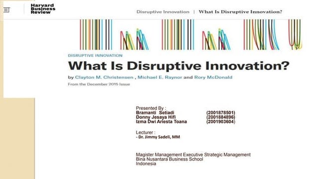 Disruptive Innovation Ppt