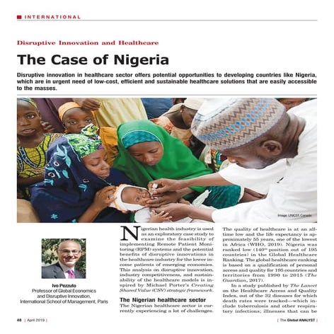 Ivo Pezzuto - Disruptive Innovation and Healthcare: the Case of Nigeria ...