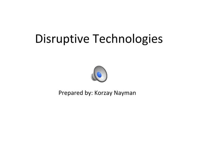 Disruptive Innovation | PDF