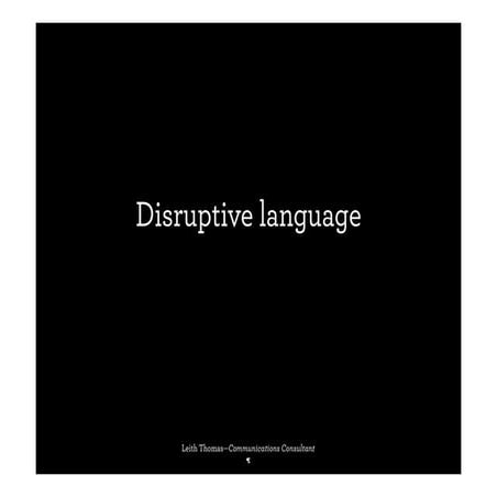 Disruptive language | PDF
