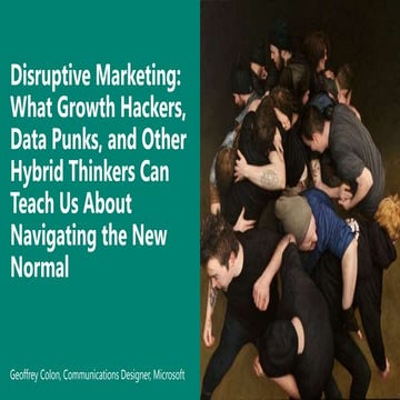 Disruptive Marketing is the New Normal 2016 | PPTX