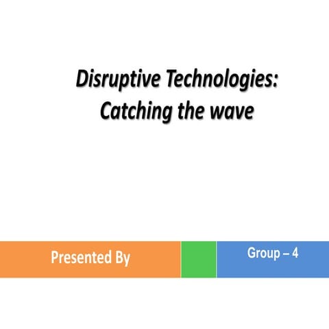 Disruptive technlogy | PPTX