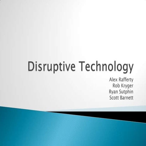 Disruptive Technology | PPT