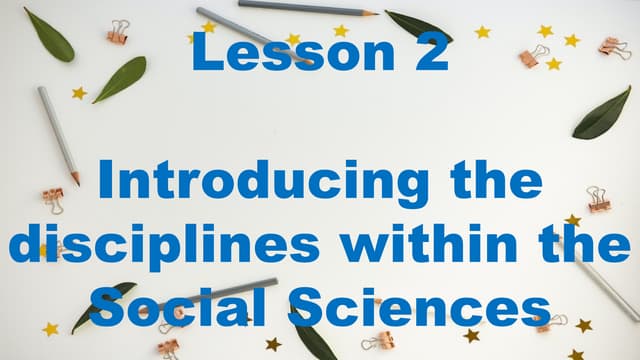 5 branches of social studies | PPT