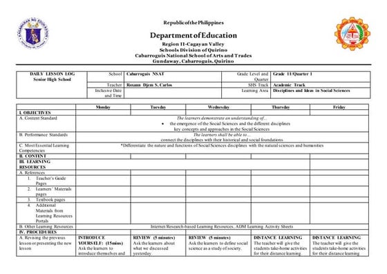 Lesson Plan Defining social sciences as the study of society | PDF